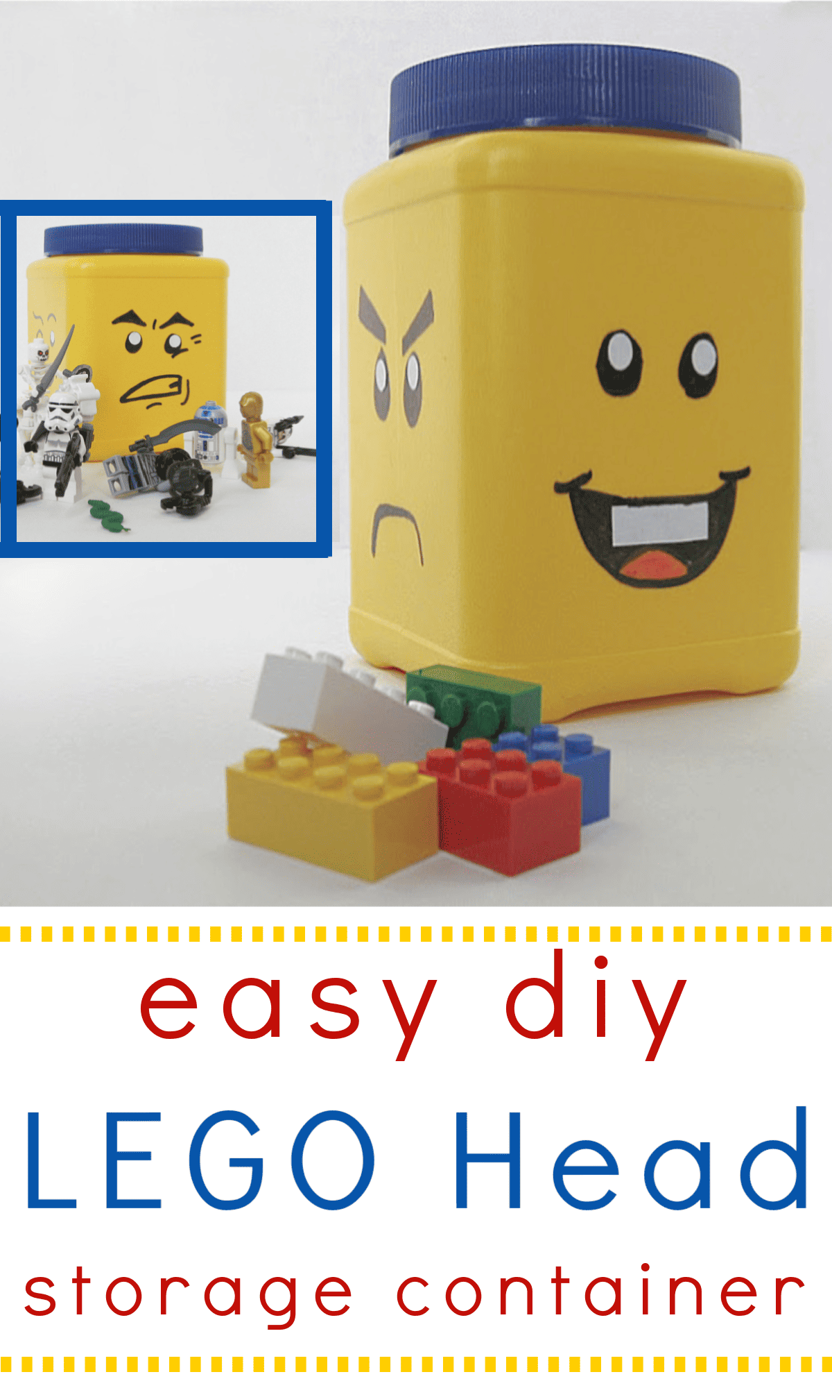 DIY Repurposed Can Lego Head - Organized 31