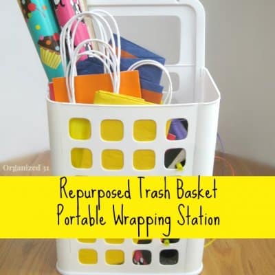 Repurposed Portable Wrapping Station - Organized 31