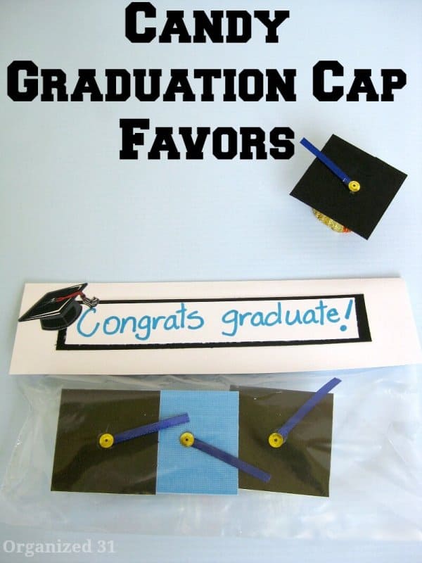 Candy Graduation Cap Favors - Organized 31