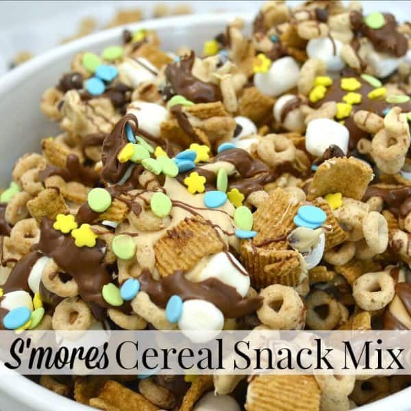 S'mores Cereal Snack Mix Recipe - Organized 31