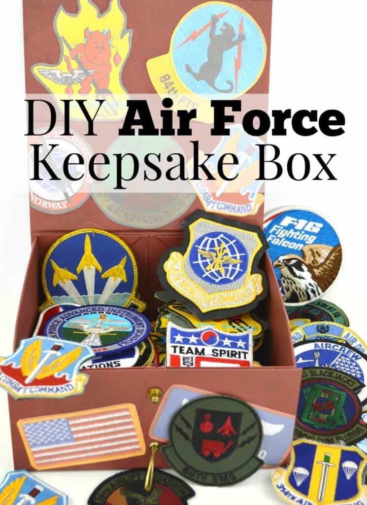 DIY Air Force Keepsake Box - Organized 31