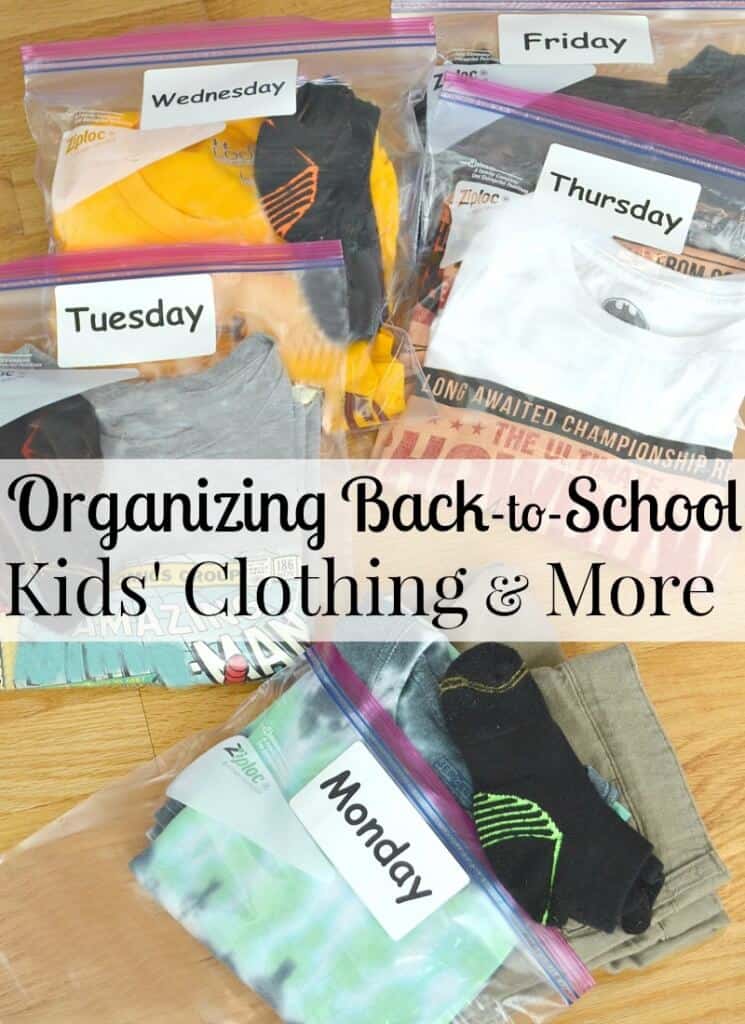 Organizing Back-to-School Kids' Clothing - Organized 31