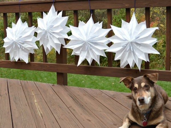 DIY Paper Bag Star Decorations - Made from Paper Lunch Bags