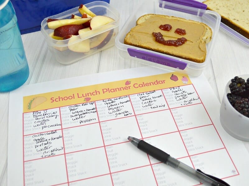 Meal Planner Printable - Lunch Box Planner - Organized 31