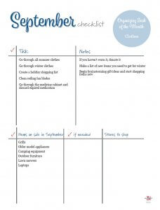 September To Do Checklist Free Printable - Organized 31