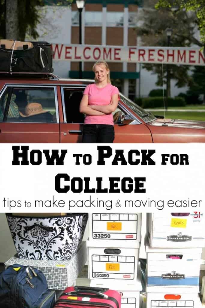 How to Pack for College - Organized 31