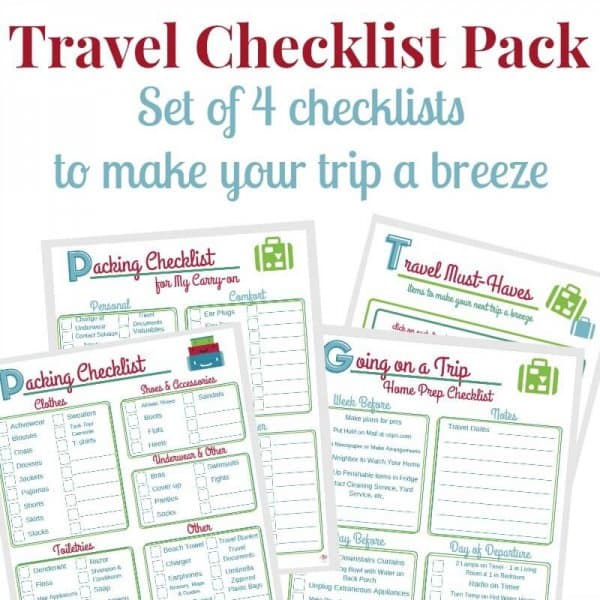 Travel Checklist (don't forget to pack anything) - Organized 31
