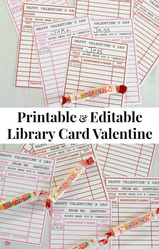 Teacher Valentine Printable - Organized 31
