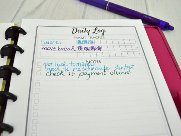Bullet Journal Daily Spread - Organized 31