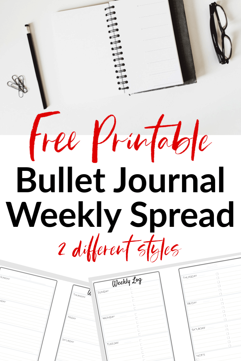 Bullet Journal Weekly Spread - Organized 31