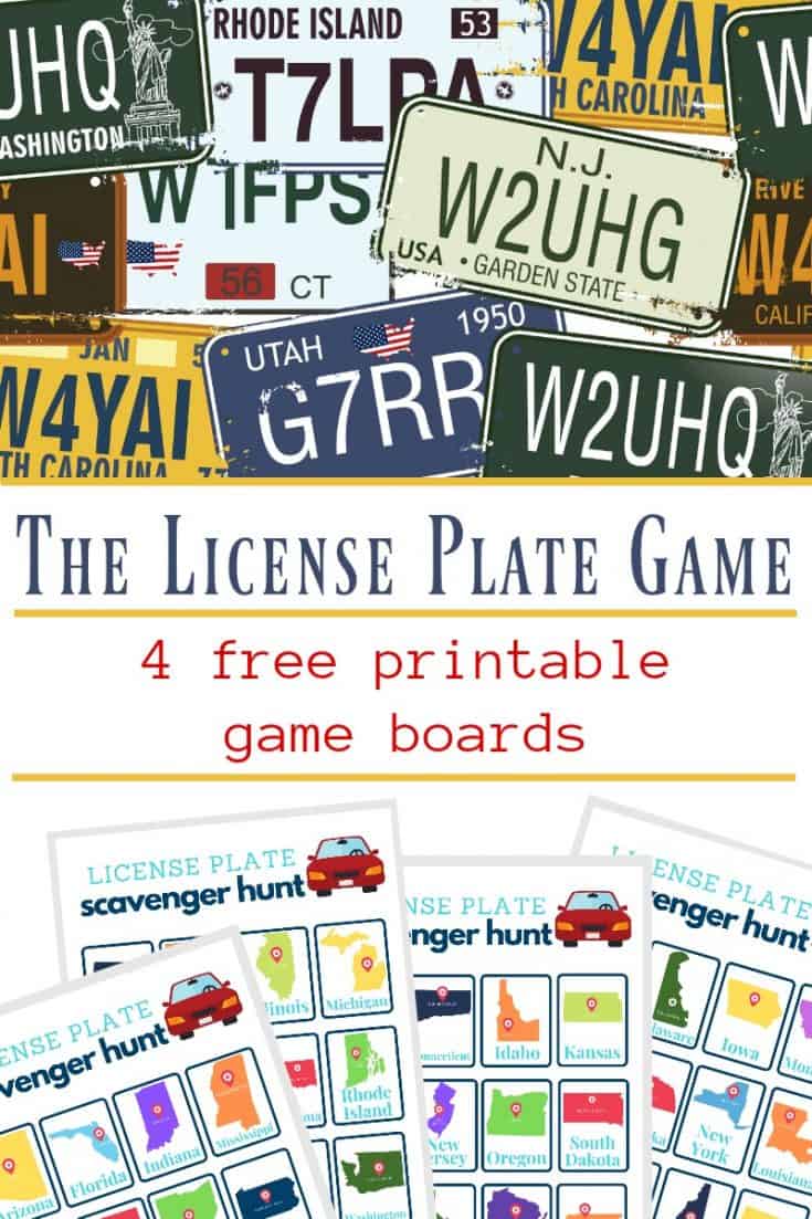 License Plate Game - Scavenger Hunt - Organized 31