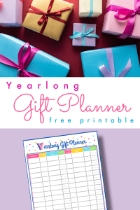 Yearlong Gift Planner Checklist Printable - Organized 31