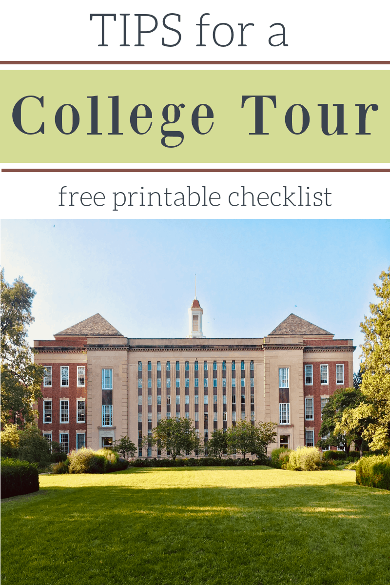Tips for a College Tour Visit - Organized 31