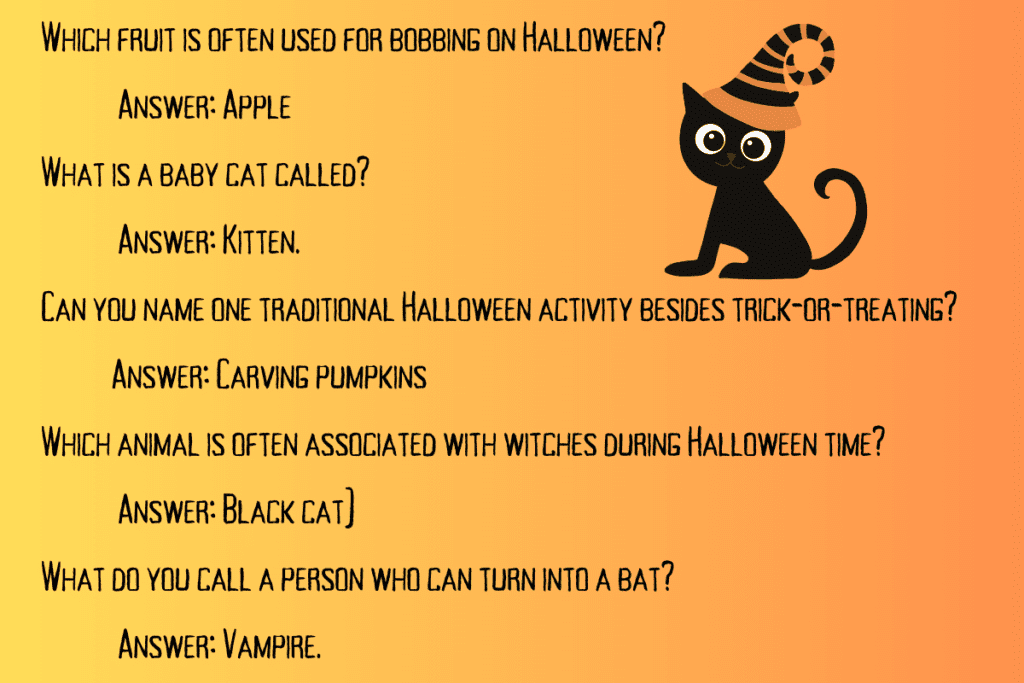 Halloween Trivia Questions for Kids - Organized 31