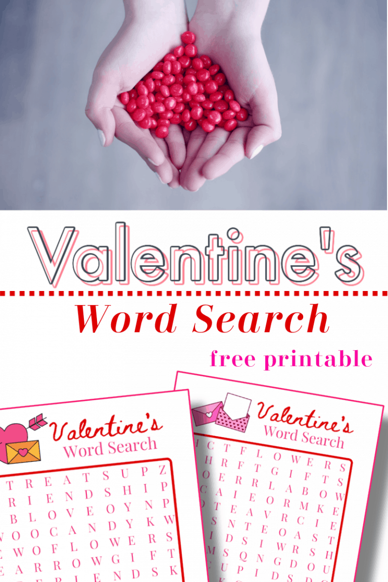 Valentine's Word Search Printable - Organized 31