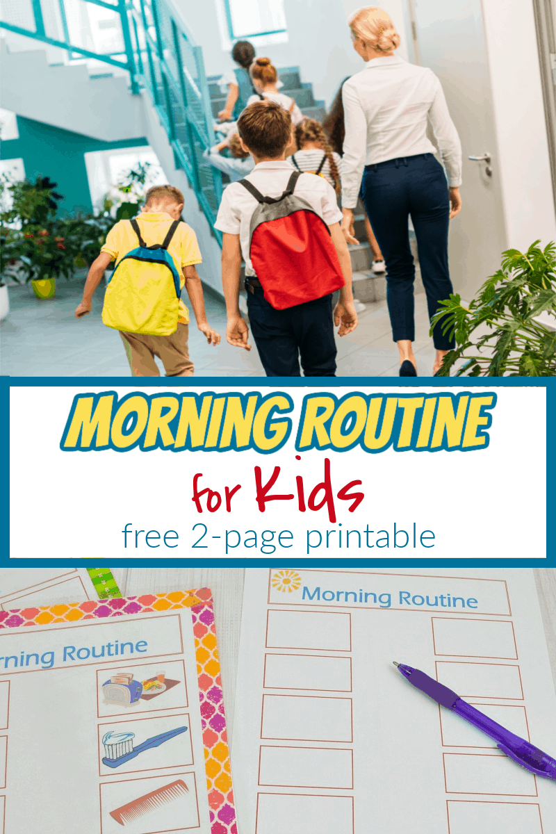Morning Routine for Kids Printable - Organized 31