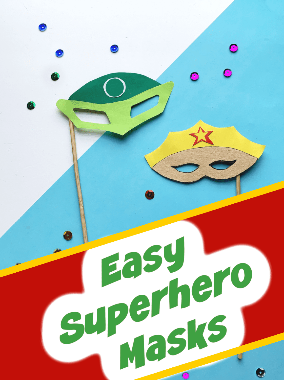 Craft a Superhero Mask with Template - Organized 31