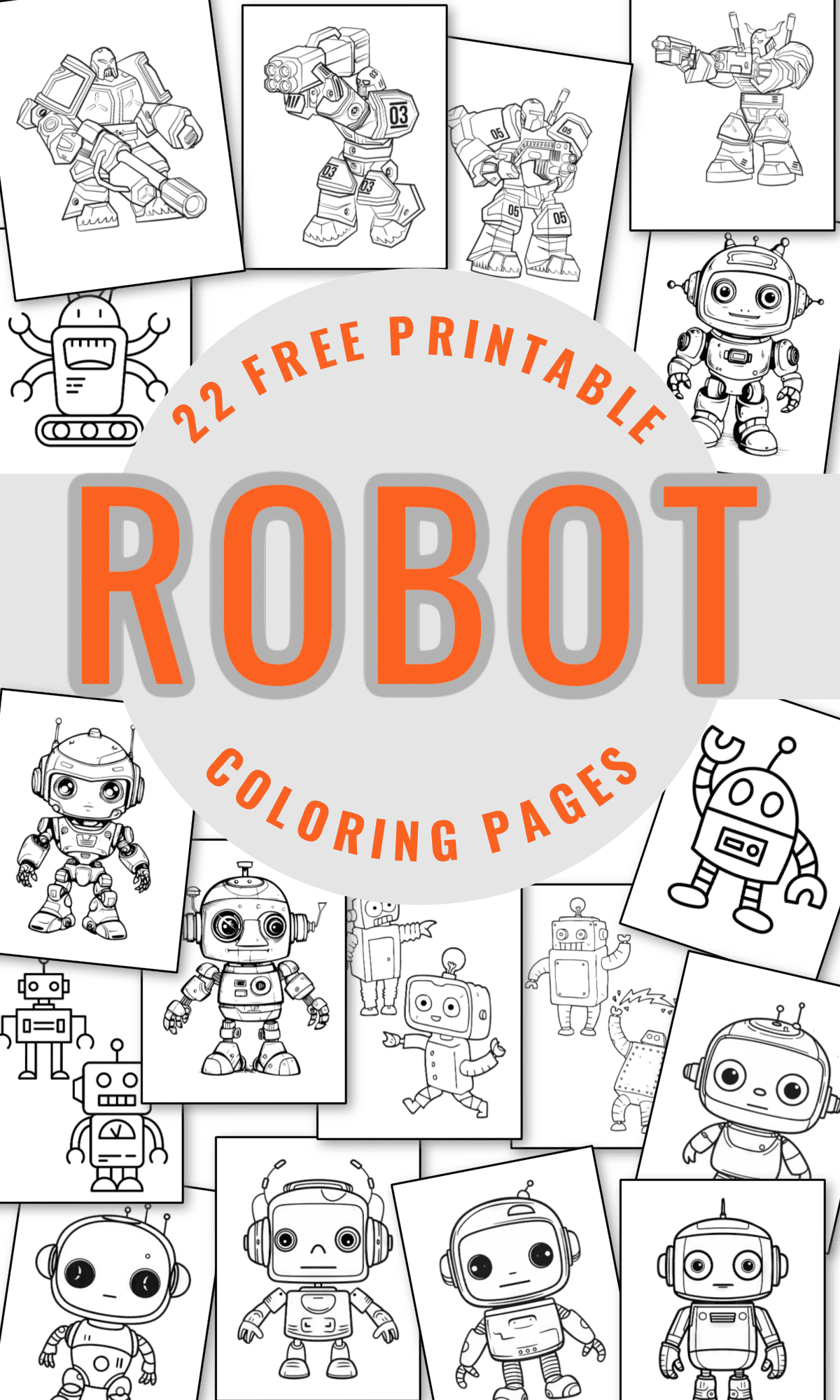 Free Printable Coloring Pages Robot - Organized 31