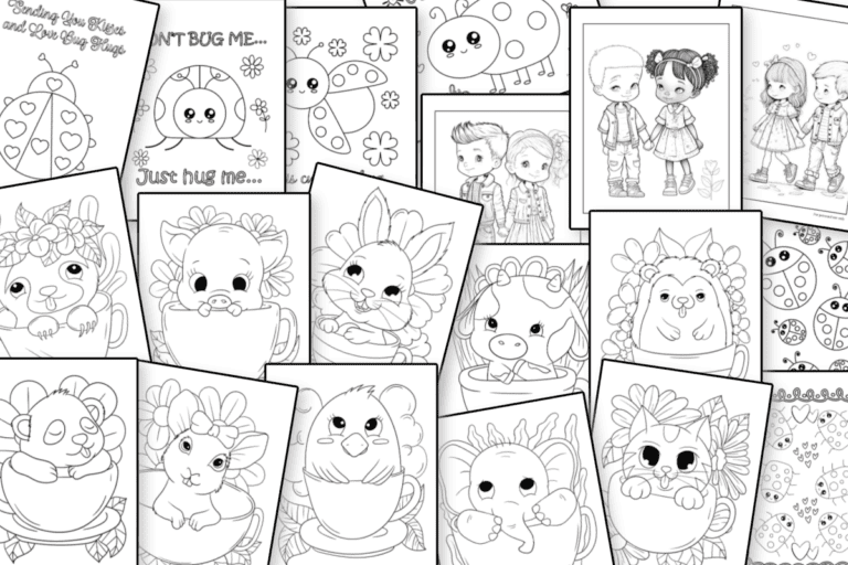 Free Kawaii Coloring Pages - Organized 31