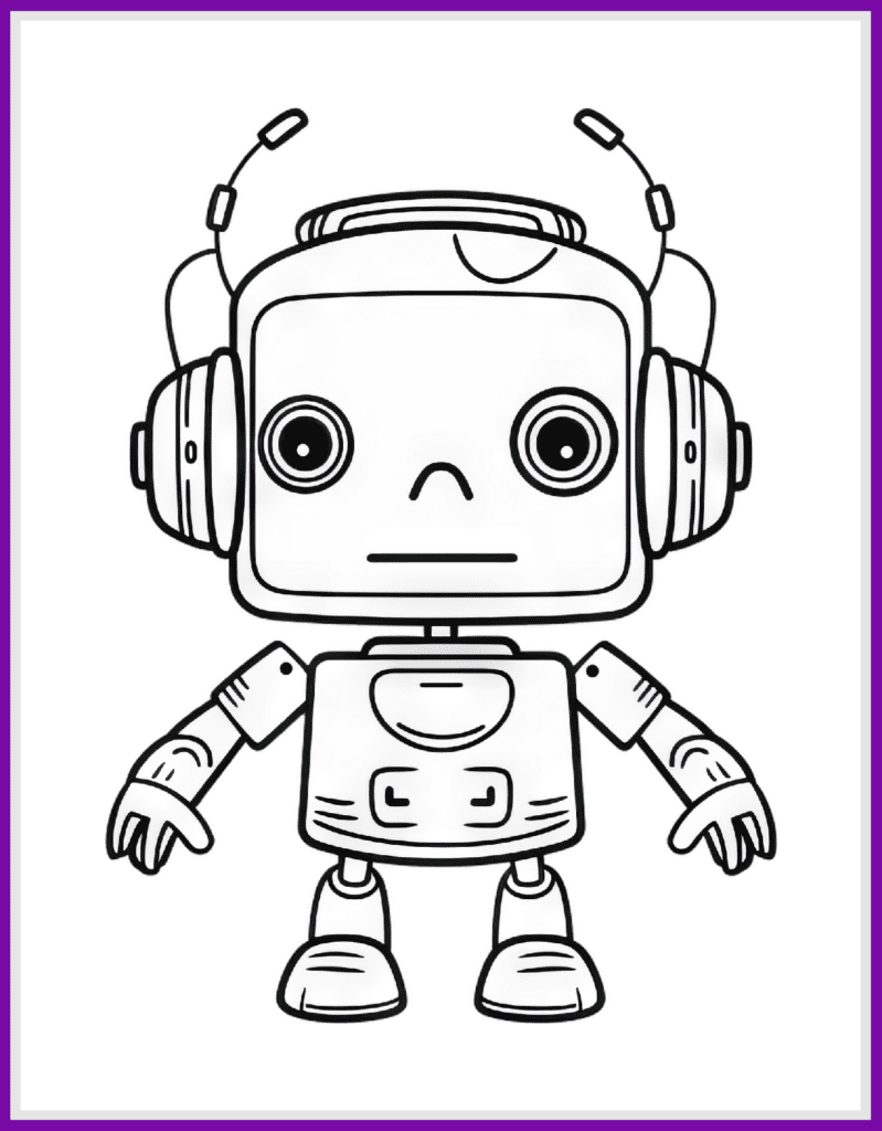 Free Printable Coloring Pages Robot - Organized 31